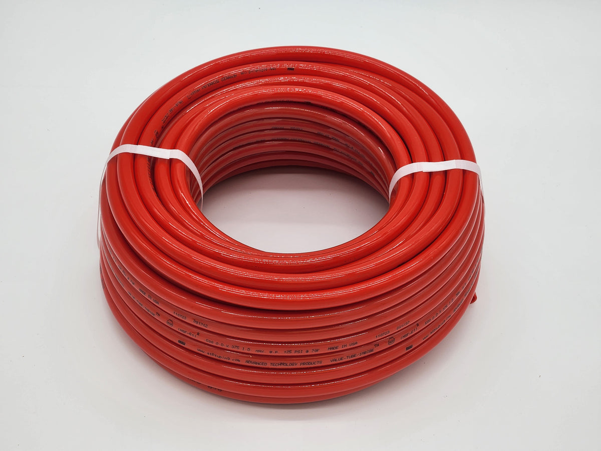 Tubing, Value-Tube, 1/2" OD x 100', Red — United Wash Supply