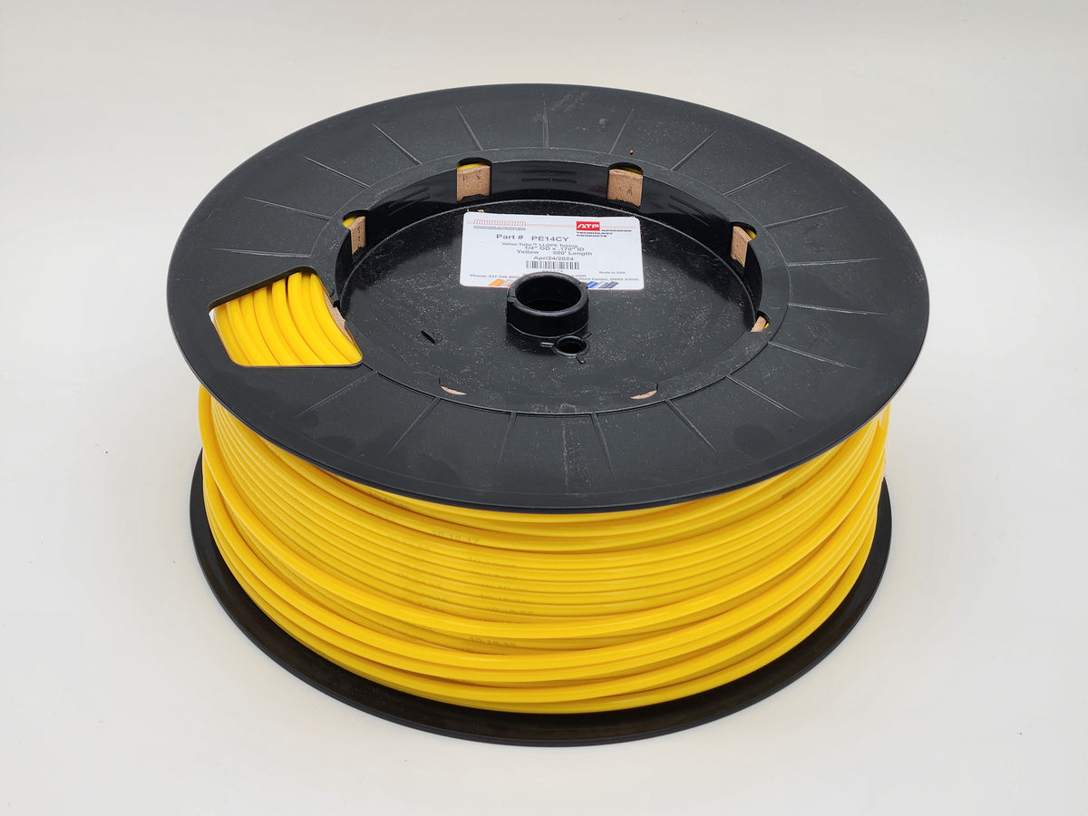 Tubing, Value-Tube, 1/4" OD x 500', Yellow — United Wash Supply