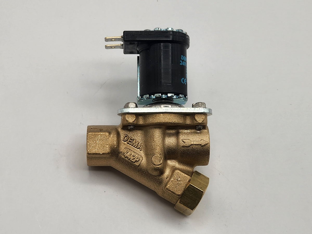 DEMA Brass Diaphragm Solenoid Valve, Normally Closed, 1/4" 125 PSI EPD ...