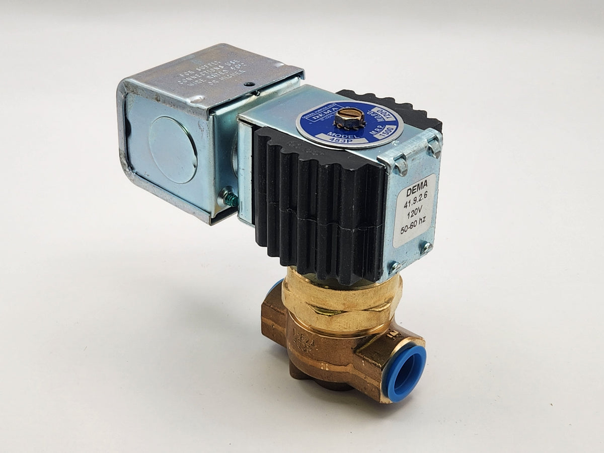 DEMA Brass High Pressure Solenoid Valve, SS Piston, Normally Closed, 3 ...