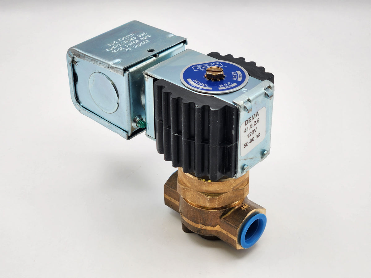 DEMA Brass High Pressure Solenoid Valve, SS Piston and Sleeve, Normall ...