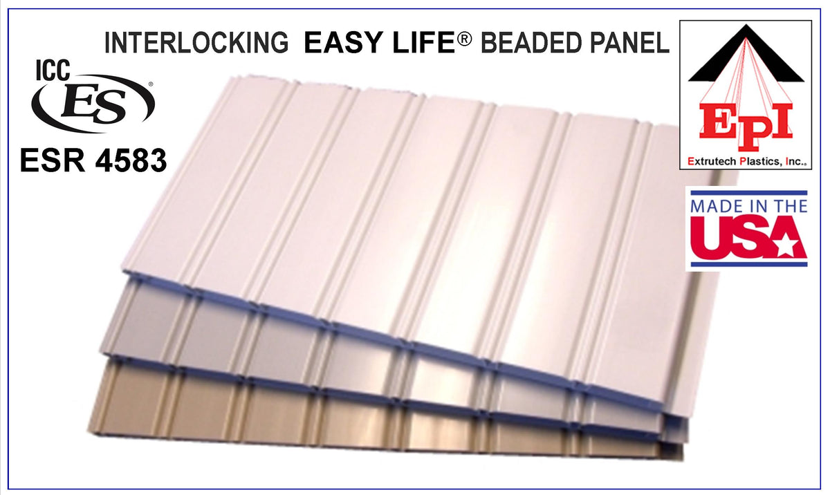 Extrutech 1/2" x 12" Beaded Panel — United Wash Supply