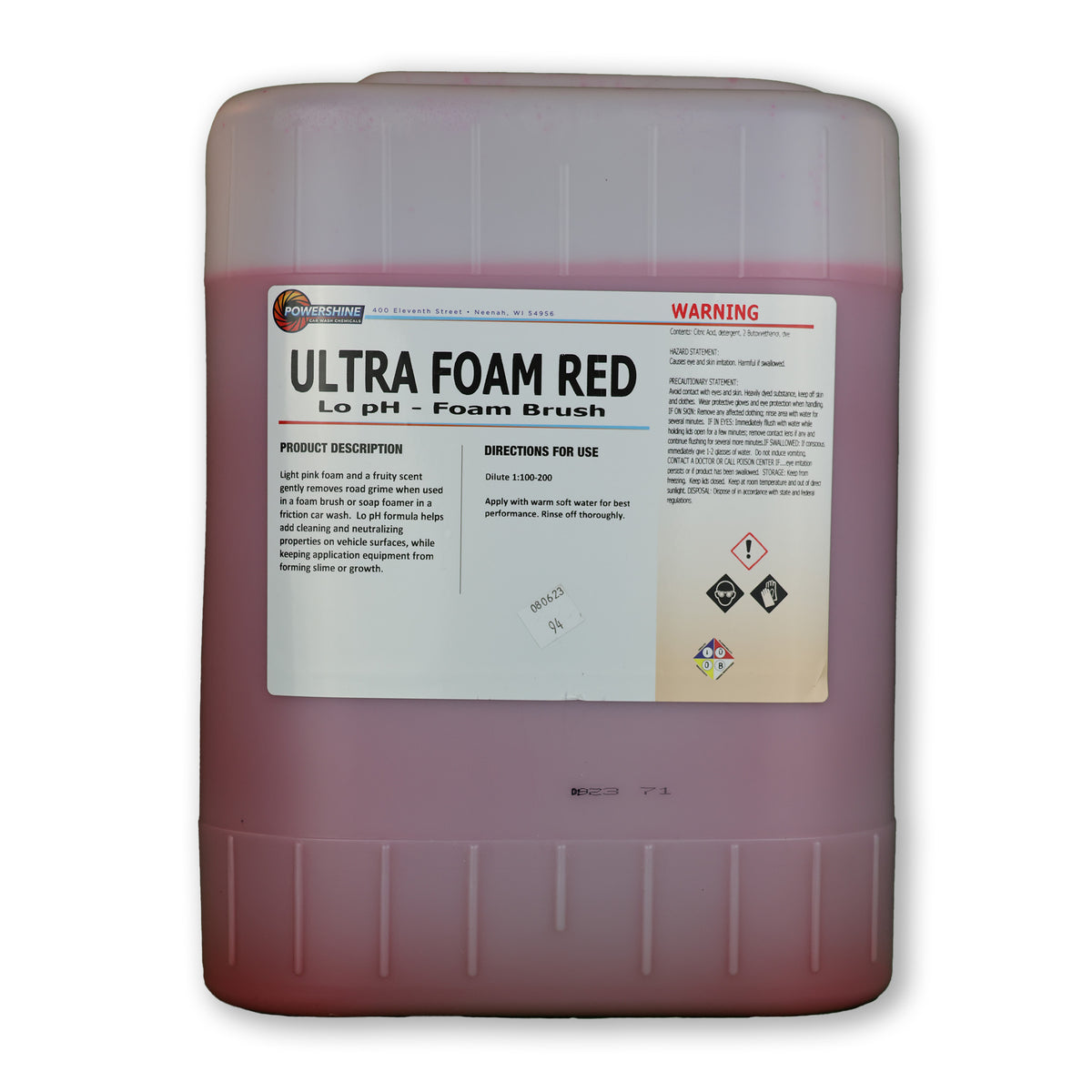 Powershine Ultra Foam Red 5 Gallon — United Wash Supply