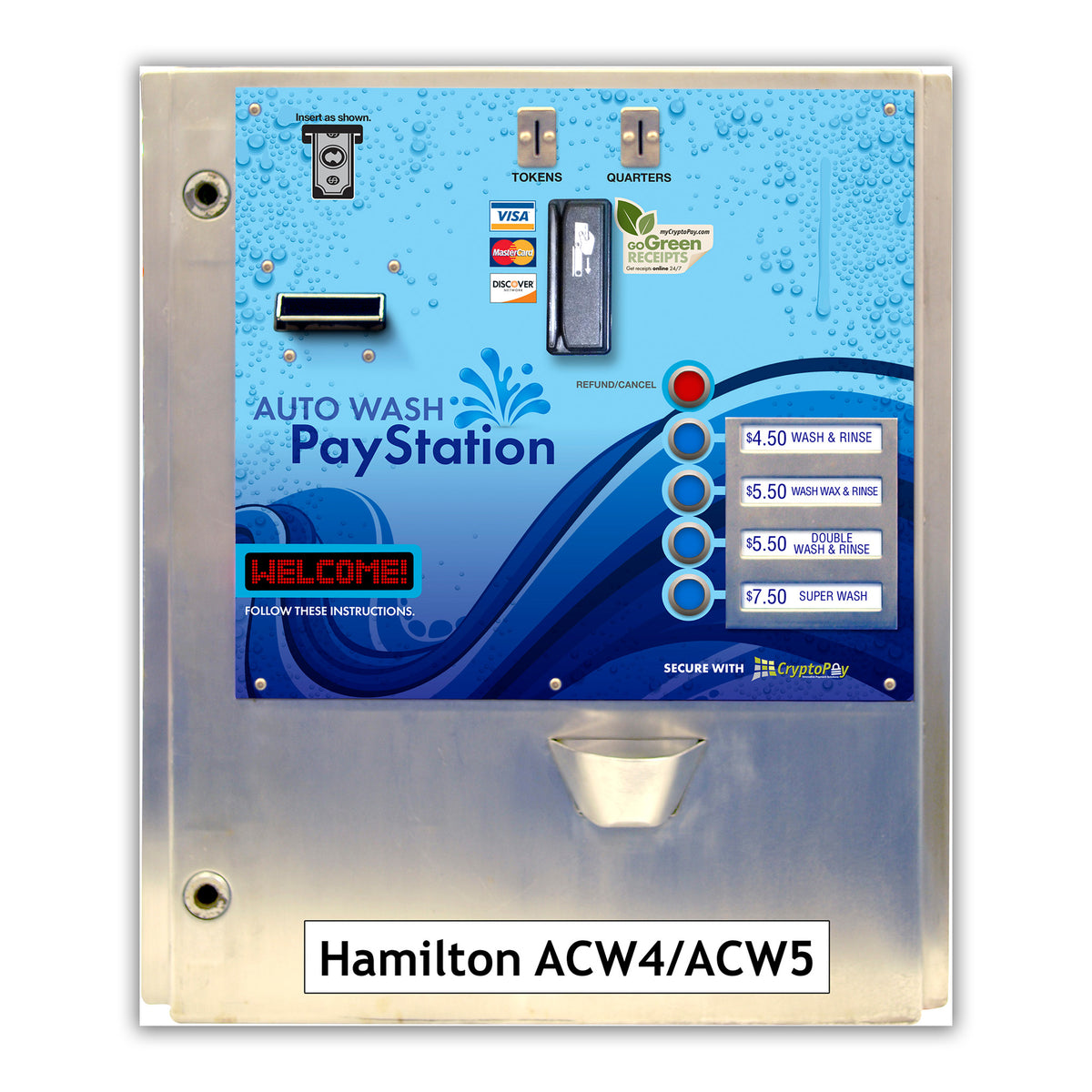 CryptoPay Retrofit Kit, Hamilton ACW 4/5 w/Standard Display — United ...