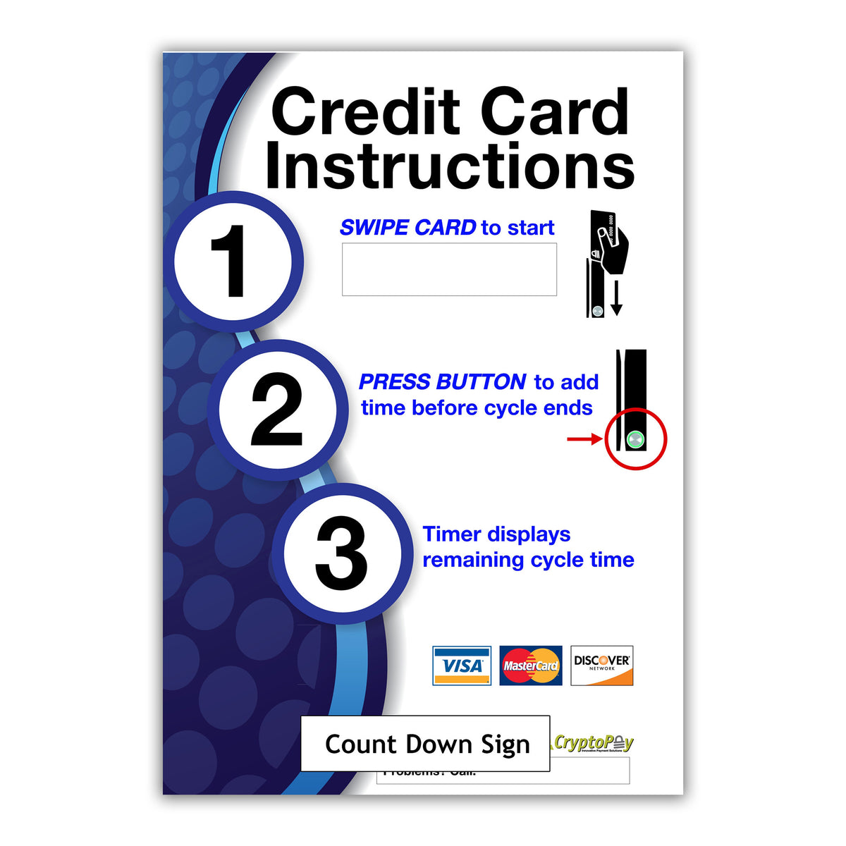 CryptoPay Sign, Count Down Mode — United Wash Supply